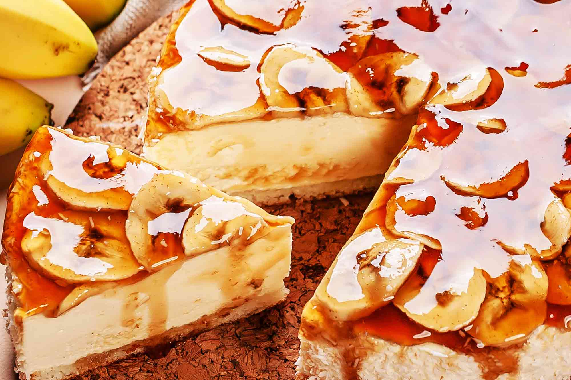 Banana Cheesecake With Caramel - How To Make Recipes